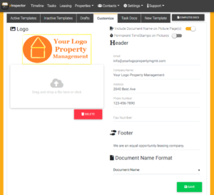6.7 Adding Your Logo to PM Inspection Reports – zInspector Support