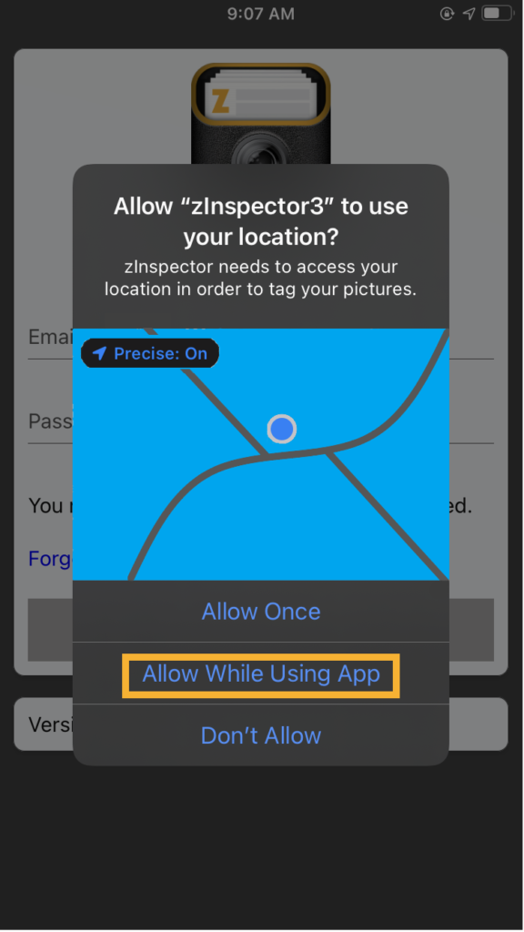 5.6 Mobile App Permissions – zInspector Support
